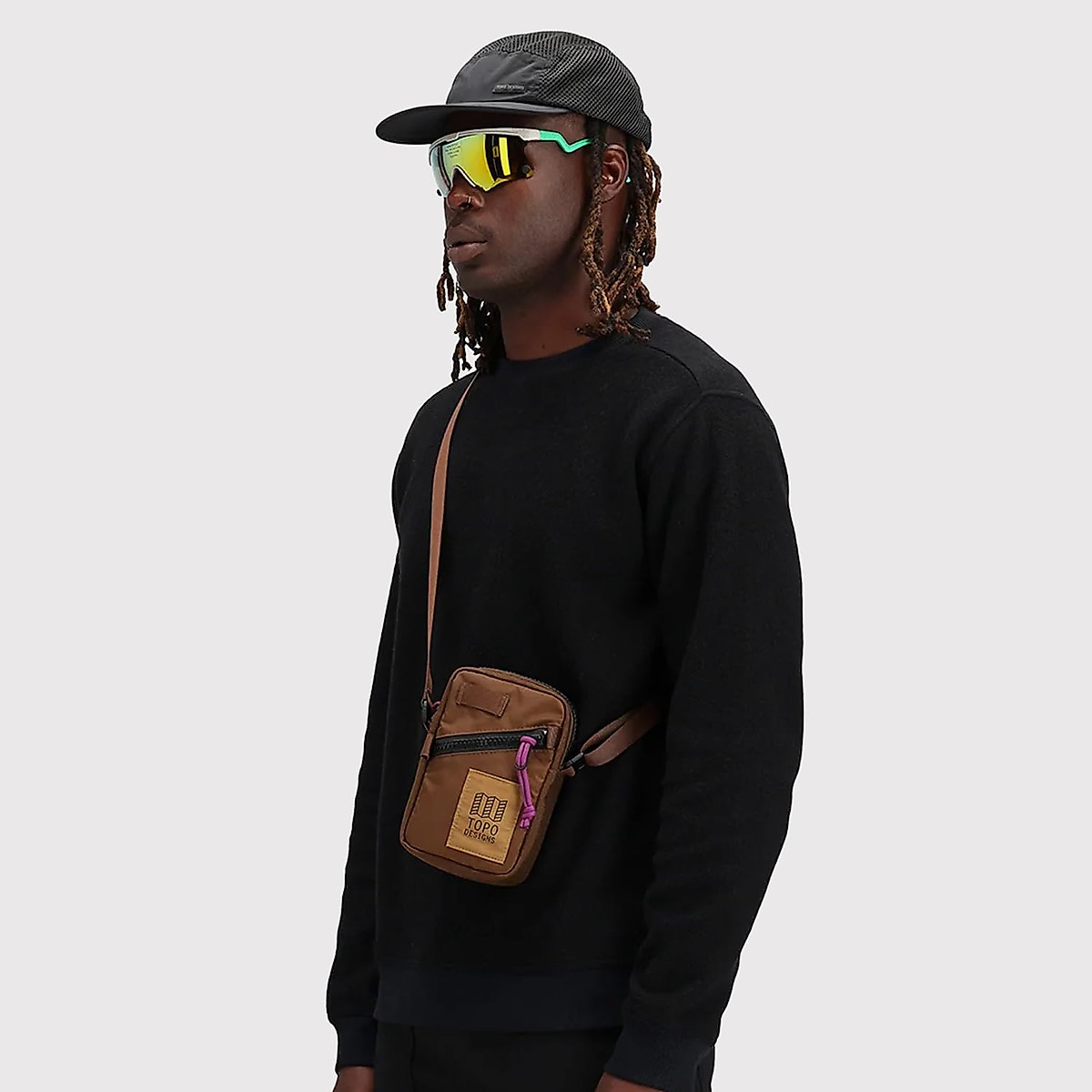 Topo Designs Mini Shoulder Bag - Bone White/Coral