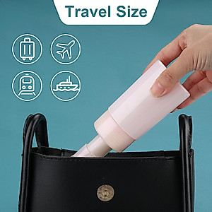 Foaming Soap Dispenser Bottle Travel Foam Pump Bottle 2 Pack 100 ml/3.4 oz Plastic Foam Dispenser Bottles Empty Refillable Containers Dish Soap Dispenser for kitchen, Cleanser, Shampoo(Pink)