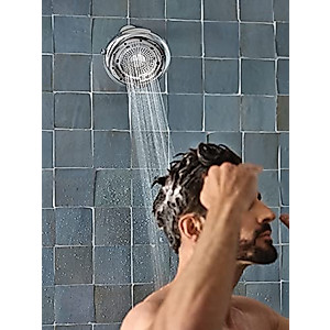 Moen N400R0CH Quattro Rainshower Showerhead with Four Unique Shower Experiences, Chrome