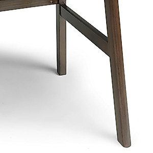 SIMPLIHOME Rylie SOLID WOOD 60 inch Wide Home Office Desk, Writing Table, Workstation, Study Table Furniture in Natural Aged Brown with 3 Drawers