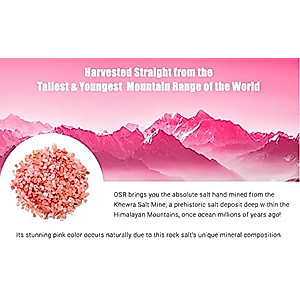 OSR Chef Himalayan Pink Salt | Coarse 5 lbs Bag (Pack of 1) | Hand Extracted at the foothill of Himalayan Range | Earthy Flavor | Nutrient and Mineral Dense | For Grinders and Salt Mills