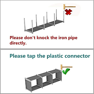 HOSTARME Bookshelf Kids 9 Cube Book Shelf Organizer Bookcase DIY for Bedroom Classroom Office (Brown)