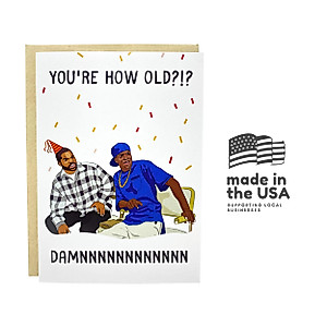 Sleazy Greetings Damn Meme Funny Birthday Card For Him Or Her | Damn You're How Old Birthday Card