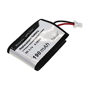Youejoeq (30pcs) Scanner Battery Replacement for Op-tic-on OPN-2000, OPN-2001, OPN-2002, OPN-2004, OPN-2005, OPN-2006 Li-Polymer 190mAh 3.7V