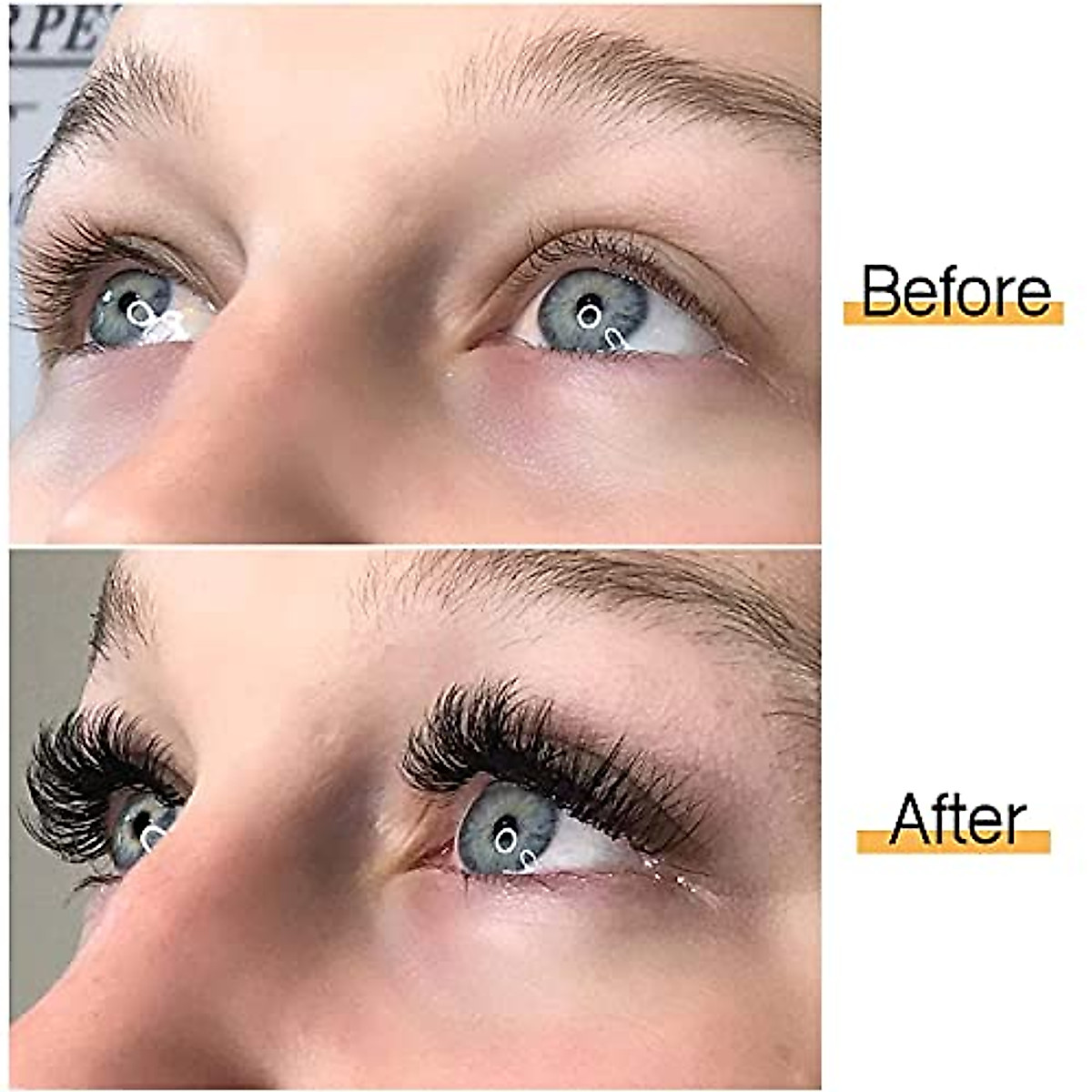 QUEWEL Volume Eyelash Extensions | 0.03-0.12mm | C/CC/D/DD Curl | 8-25mm Length | Easy Fan 2D-20D Self Fanning Volume Lashes 0.07D Mix-8-15mm Long Lasting Blooming Lashes(0.07D Mix8-15)