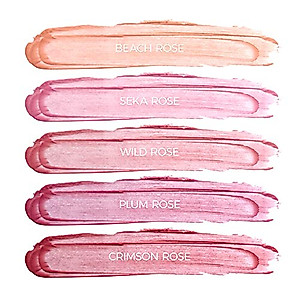 Babo Botanicals 70+% Organic Tinted Mineral Lip Conditioner SPF 15, Water-Resistant Lip Balm, Wild Rose - 0.15 oz.