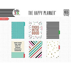 me & my BIG ideas 6 Month Calendar Extension - The Happy Planner Scrapbooking Supplies - 6 Pre-Punched Dividers - Undated Monthly & Weekly - 2 Sticker Sheets with Months and Numbers - Classic Size