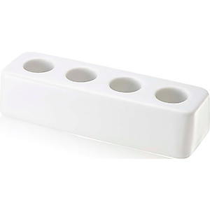 YAMAZAKI home 2612 Yamazaki Home Toothbrush Stand-Holder & Organizer for Bathroom, One Size, White