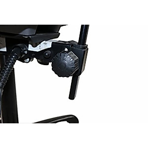 Master Massage Berkeley Ergonomic Split Seat Style Backrest Saddle Stool with Two Tilting Option in Black with Black Aluminum Base,Split Style Backrest