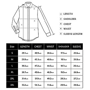 Barry.Wang Shirts for Men Fancy Long Sleeve Dress Shirt Shiny Button Sequin Regular Fitted Shirts