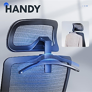 FLEXISPOT OC3B Ergonomic Executive Mesh Office Chair Swivel Height Adjustable Seat Headrest Armrest Lumbar Support Caster Wheels Task Chair Gray Mesh Seat Computer Office Desk Chair