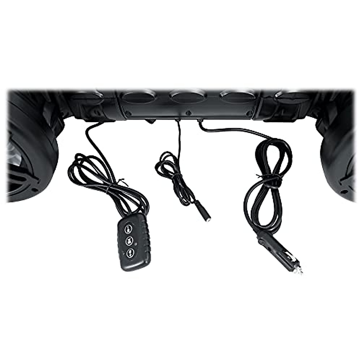 Rockville RATV80L Bluetooth Dual 8" Powered 600w ATV/UTV/Marine Speaker w/LED