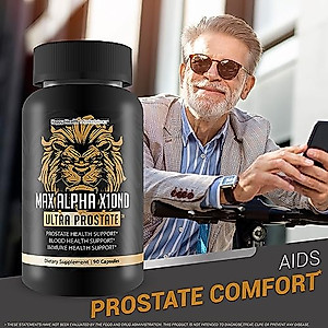 Max Alpha X10ND Ultra Prostate - T Prostate Support for Men - Promote Energy & Endurance - Blood Flow Support for Prostate Health with Vitamin D, Ginseng, Green Tea, & Zinc - Immune Support Benefits