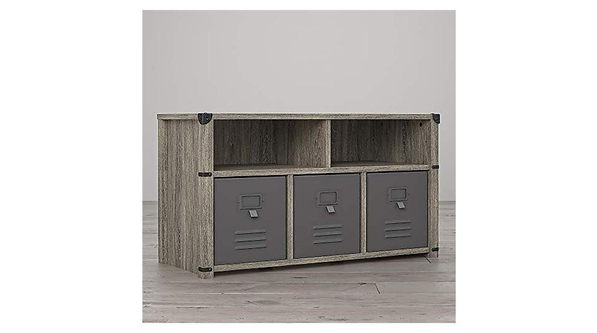 Little Seeds Nova Bedroom Storage Bench - Gray Oak