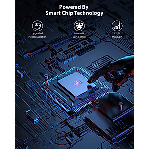 HiBoost Cell Phone Booster for All Carriers| Up to 2000 Sq Ft| Cell Signal Booster Display Screen| High Power Outdoor Receiving Antenna|for 5G/4G/3G LTE |App Service + Install|FCC Approved