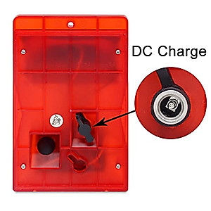 Aolyty Solar Warning Light with Motion Detector Remote Control, IP65 Waterproof Solar Alarm Light 4 Work Modes 129db Sound Security Siren Light for Home, Farm, Barn, Villa, Yard, Hacienda