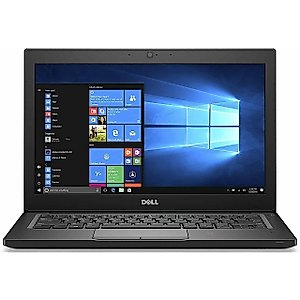 Dell Latitude 7280 Intel Core i7-6600U X2 2.6GHz 8GB 256GB SSD 12.5", Black (Renewed)