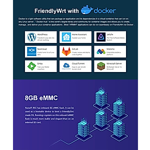 FriendlyElec Nanopi R5S Mini Router OpenWRT with Three Gbps Ethernet Ports 4GB RAM LPDDR4X Based in RK3568 Soc for IOT NAS Smart Home Gateway (with Metal Case) Support Debian Linux Ubuntu