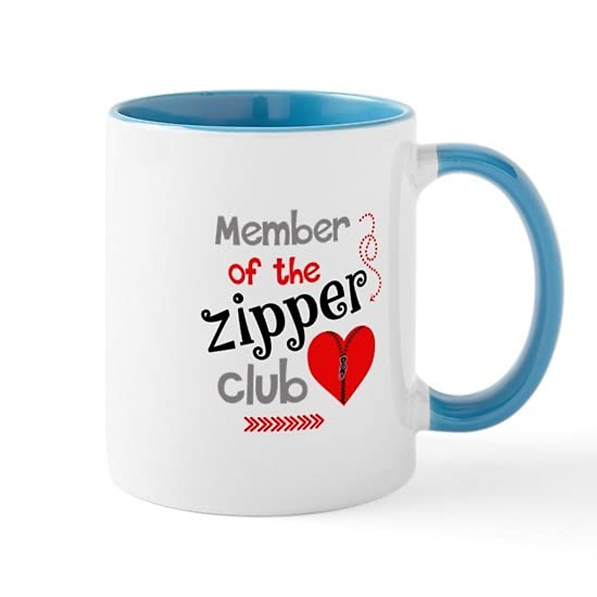 CafePress Member Of The Zipper Club Mugs Ceramic Coffee Mug, Tea Cup 11 oz