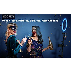 HOGSITY 360 Photo Booth Machine for Parties for 1-3 PPL,with APP,Wireless Light Strip,Custom Logo&Parts Replace,360 Camera Booth Auto Spin w/Ring Light&Flight Case for Slow Motion Etc.27