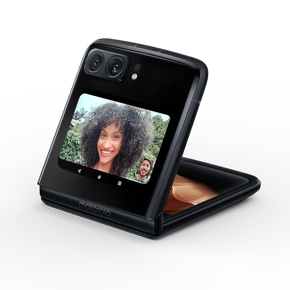 Motorola Razr 2022 Dual-SIM 256GB ROM + 8GB RAM (GSM Only | No CDMA) Factory Unlocked 5G Smartphone (Satin Black) - International Version (Renewed)