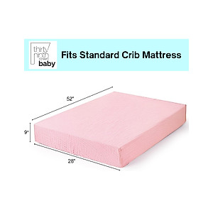 Thirty Ninth Street Baby Extra Soft Muslin Fitted Crib Sheet | 28" x 52"