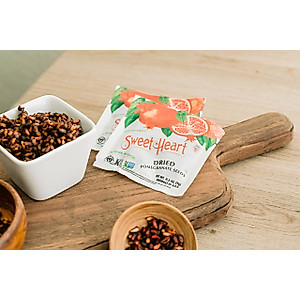 0.3 OZ. SweetHeart Dried Pomegranate Seeds Bags (Pack of 24) | All Natural, No Sugar Added | 100% Fruit | Non-GMO | Vegan | No Refrigeration Needed