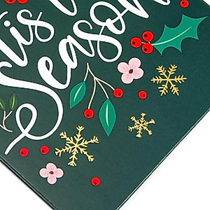 Christmas Utensil Holder Pockets for Holiday Dinner Parties (3.7 x 7.5 In, 36 Pack)