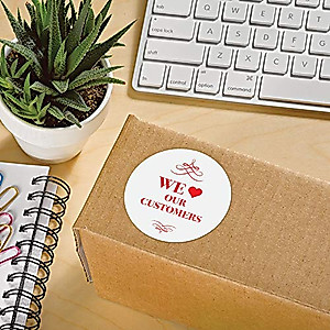 Avery High Visibility Printable Round Labels with Sure Feed, 2.5" Diameter, White, 300 per Pack, 2 Packs, 600 Customizable Blank Labels Total (45294)