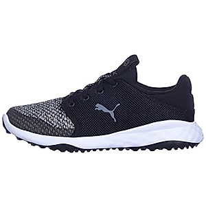 PUMA GOLF Men's Grip Fusion Sport Golf Shoe, Puma Black-Quiet Shade, 11 M US