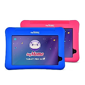 SoyMomo Tablet Pro 2.0 for Kids, Parental Control with Remote Blocking, Cyberbullying Detector, WiFi, Bluetooth, 8” Screen, 64GB Memory, 4GB RAM, Camera, 5000 mHa, Includes Silicone Case (Pink)