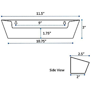 Sink Front Tip-Out Tray (for 12-1/2" Wide Space, 11-3/4" Tray Size, White)