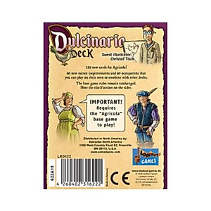 Lookout Games Agricola (Revised Edition) Dulcinaria Deck Expansion | Strategy Game | Farming Game for Adults and Teens | Advanced Board Game | Ages 12+ | 1-4 Players | Avg. Playtime 90 Mins | Made