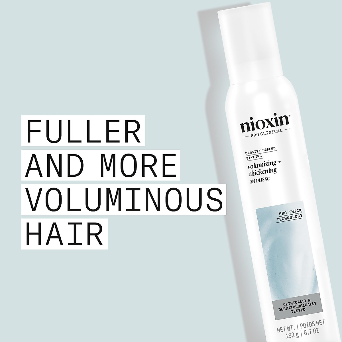 Nioxin Density Defend Styling Volumizing + Thickening Mousse, 6.7 oz (Packaging May Vary)