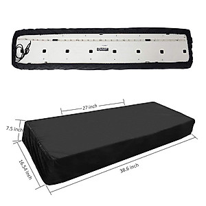 Ruibo 61 Key Keyboard Cover/Waterproof Electronic Piano Keyboard Dust Cover with Drawstring made of 420D Oxford / 61 Key Music Keyboard Cover