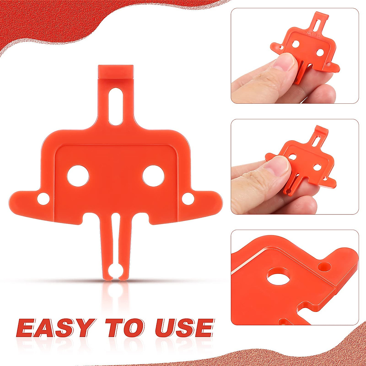 Fabbay 4 Pieces Bicycle Brake Spacer Disc Bike Hydraulic Disc Brakes Pads Bike Disk Brake Spacer Bike Brake Pads Empty Pinch Cycling Repair Tools Compatible with Shimano, MTB, Mountain Bike Road Bike