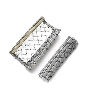 Angzhili 2 Pcs Car Seat Strap Covers,Soft Car Seat Belt Cushions,Automotive Seat Belt Pads for Adults and Children (Gray)