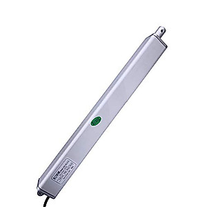 SOViK 12V DC 24 inch Stroke Linear Actuator Electric Cylinder with Mounting Brackets Max Force 150 pounds Speed 3/5" per sec Square Tube 7/4"(W) x7/4"(H) (Solid Shaft End)