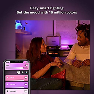 Philips Hue Go White and Color Portable Dimmable LED (Bluetooth & Zigbee) Smart Light Table Lamp, White
