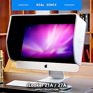 iLooker 22E 21~22 inch LCD LED Video Monitor Hood Sunshade Sunhood for Dell HP Viewsonic Philips Samsung LG EIZO NEC ASUS ACER BENQ AOC Lenovo, Fits Monitor Frame Width 505-525mm