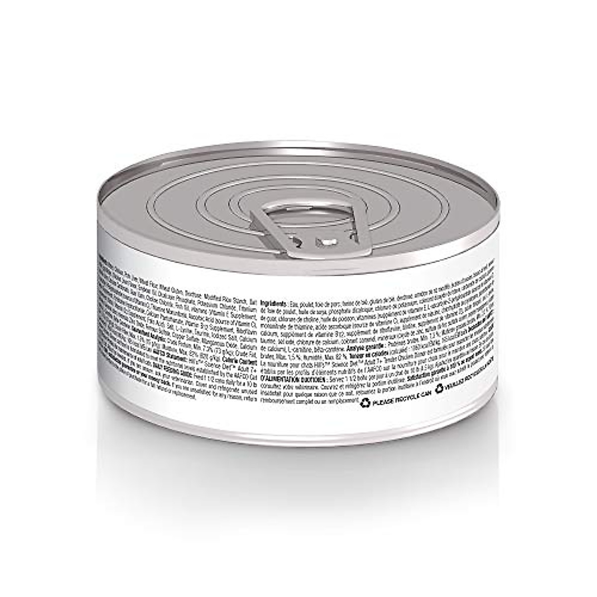 Hill's Science Diet Wet Cat Food, Adult 7+ for Senior Cats, Chunks & Gravy Tender Chicken Recipe, 5 oz. Cans, 24-Pack