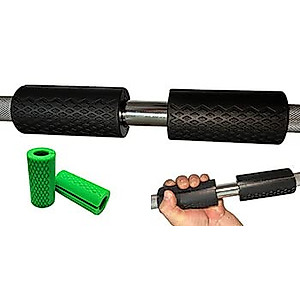 yuhqc Weight Bar Grips Fit Standard Barbell, Dumbell Handles, Thick Bar Training Adapter for Weightlifting & Cable Attachments Fitness Training Rope Grips for Body Arm Forearm Builder Strength