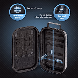 Epulse Smell Proof Box, Smell Proof Bag Case, Stash Containers, Small Lock Box, Vape Case, Pouch Travel, Smellproof Stash Bag for Accessories, Anti Smell Bags (8x6 in, Grey)