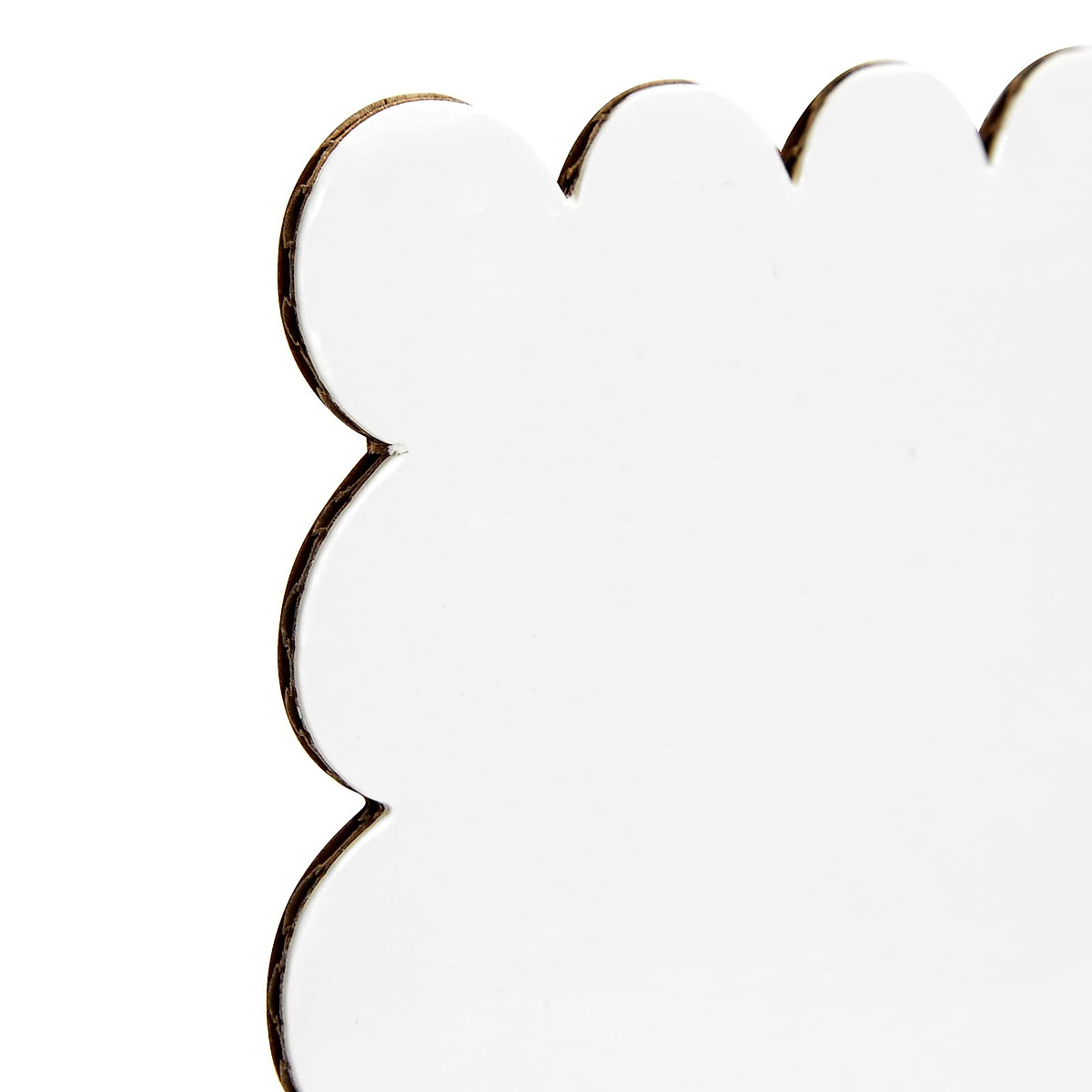 Sparkle and Bash White Foil Cake Boards, Scalloped Rectangle Dessert Base (14 x 10 In, 25 Pack)