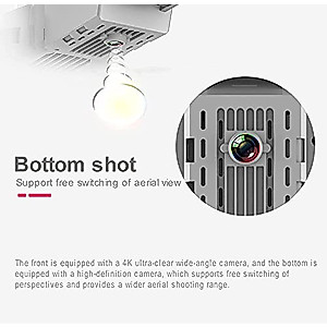 meekiee 2021 Latest Waterproof Professional RC Drone with 4K Camera Rotation,Drone Dual for Kids and Adults, E88 Pro Rotation HD Wide Angle FPV Live Video (A-E88Pro), black