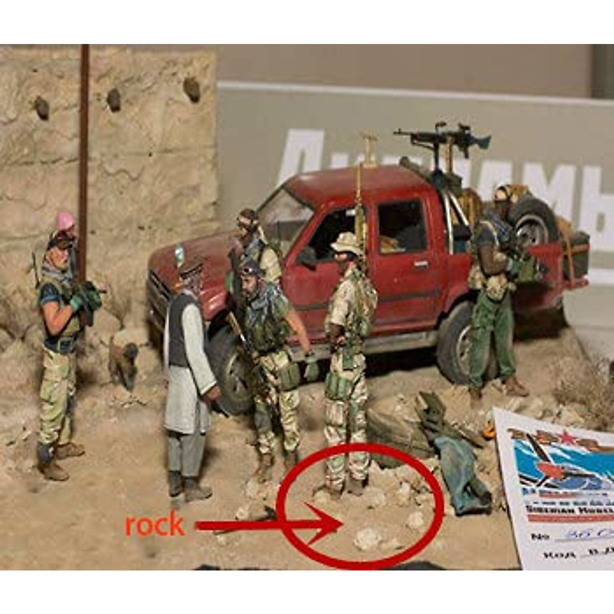 Miniature Rock Pebble Basing Kit Tabletop Layout Terrain Scenery Landscape Model Railroad Sand Table Material, Pack of 3