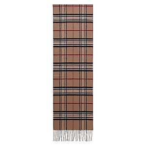Fraas Cashmink Scarf for Men & Women - Plaid or Solid Color - Warm & Softer than cashmere - Made in Germany - 12x71in