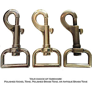 SaSarili Adjustable Replacement Cross Body Handbag Purse Strap Dark Espresso Brown 1 inch wide, 43-51 inch long with Antique Brass Tone Hardware