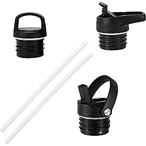 IRON °FLASK Sports Water Bottle - 24 Oz, 3 Lids (Straw Lid), Leak Proof, Vacuum Insulated Stainless Steel, Hot Cold, Double Walled, Thermo Mug, Standard Metal Canteen