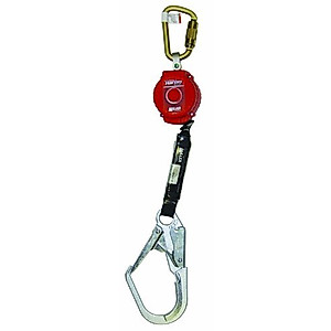 Miller MFL-2/6FT TurboLite 6-Foot Personal Fall Limiter with Steel Twist-Lock Carabiner, Red by Miller